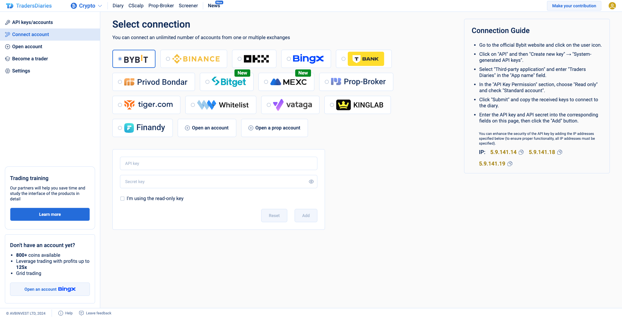 How to Login in to Traders Diary