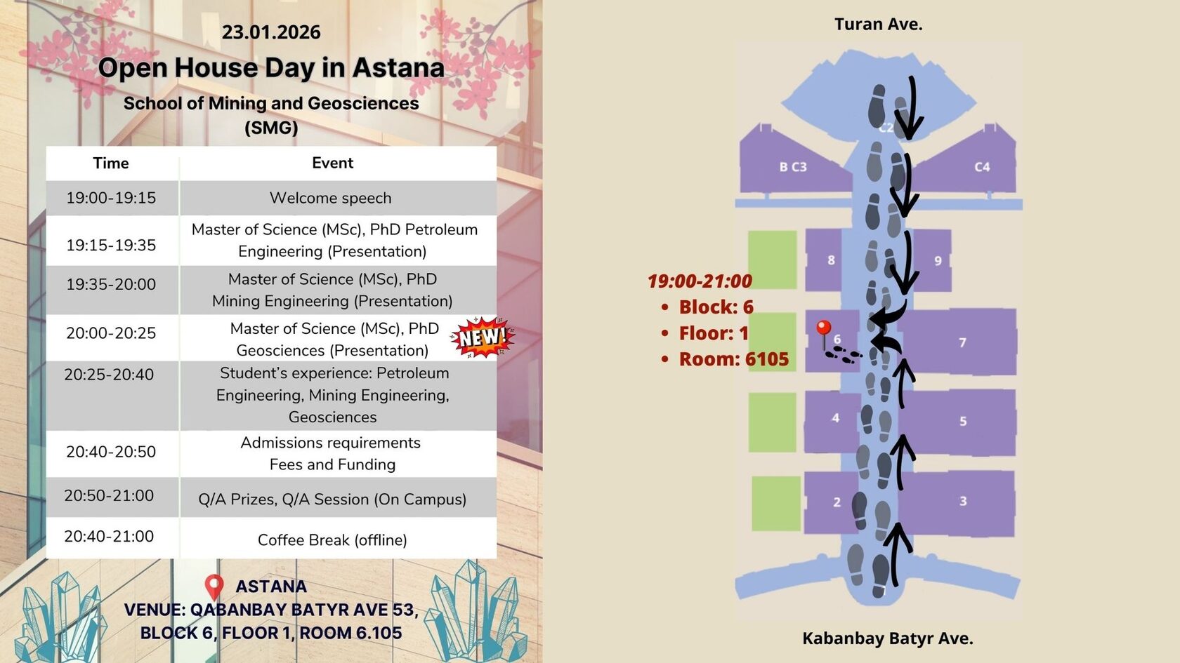 NU SMG Open House Day (MSc & PhD) — 23 January 2026 (Hybrid)
