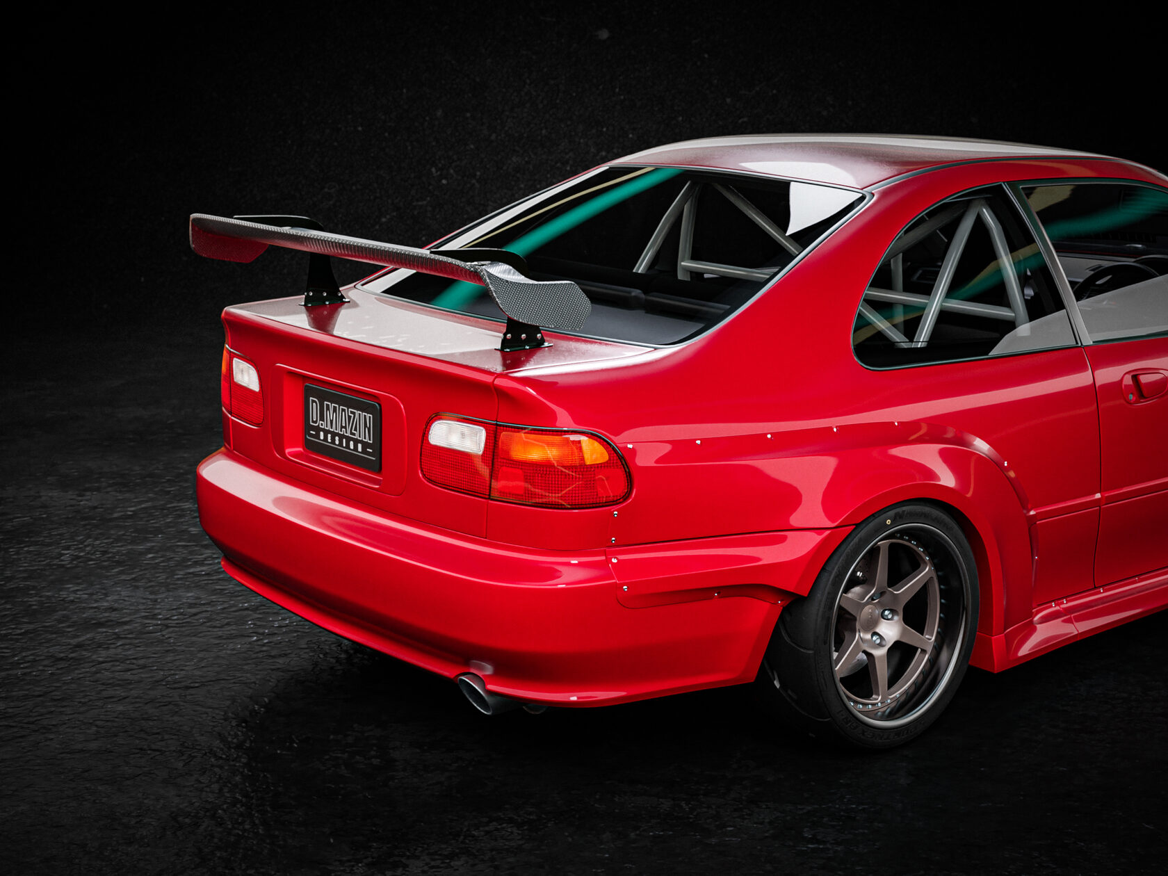 Cool Honda Civic Coupe With Spoiler Images