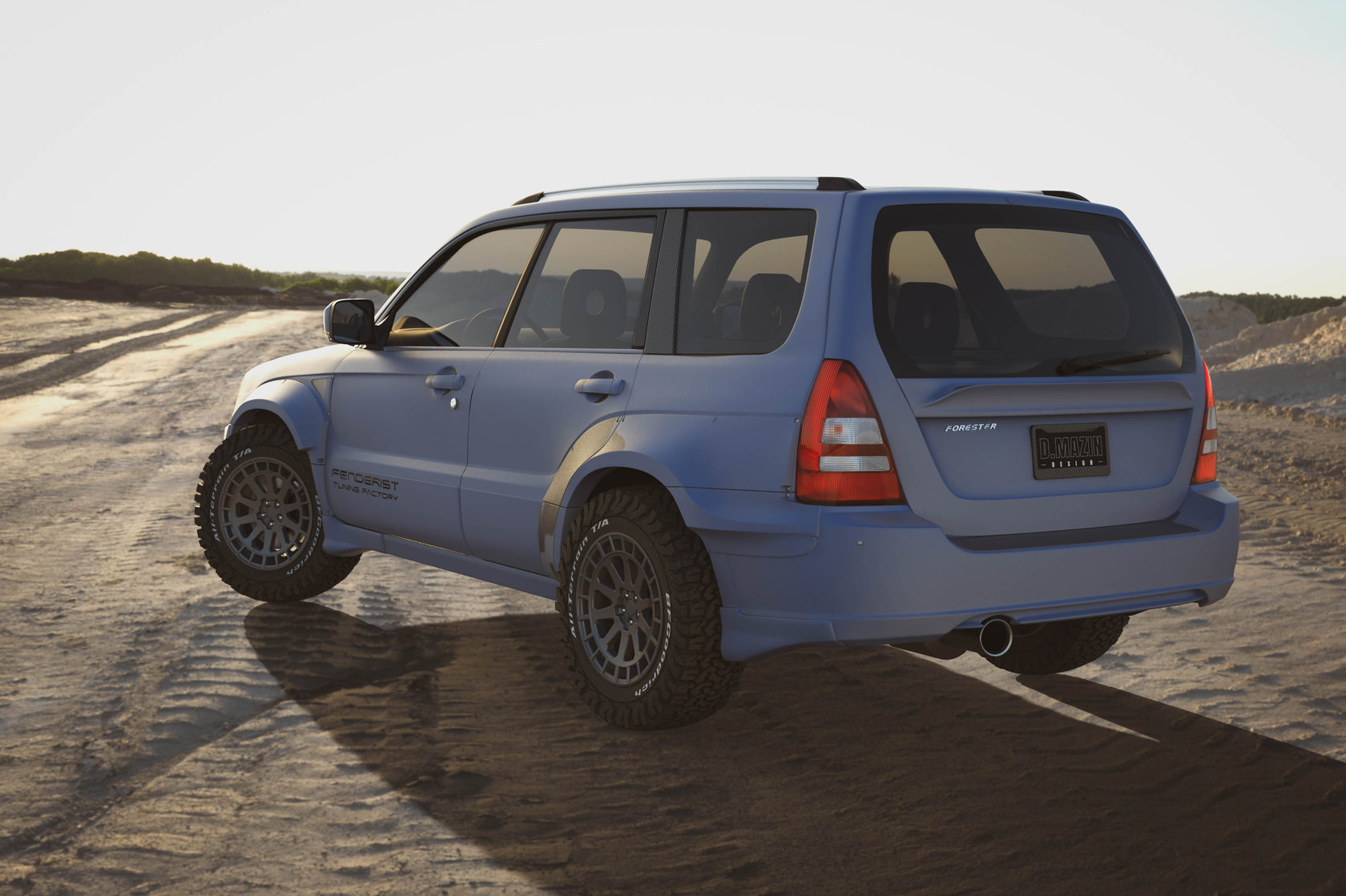 Fender Flares Set / Wide Body Kit SUBARU FORESTER Cross Sport SG5 02-05 ...