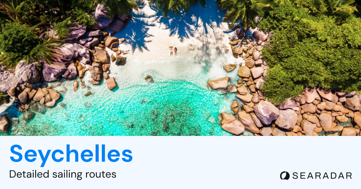 Seychelles - Detailed sailing routes