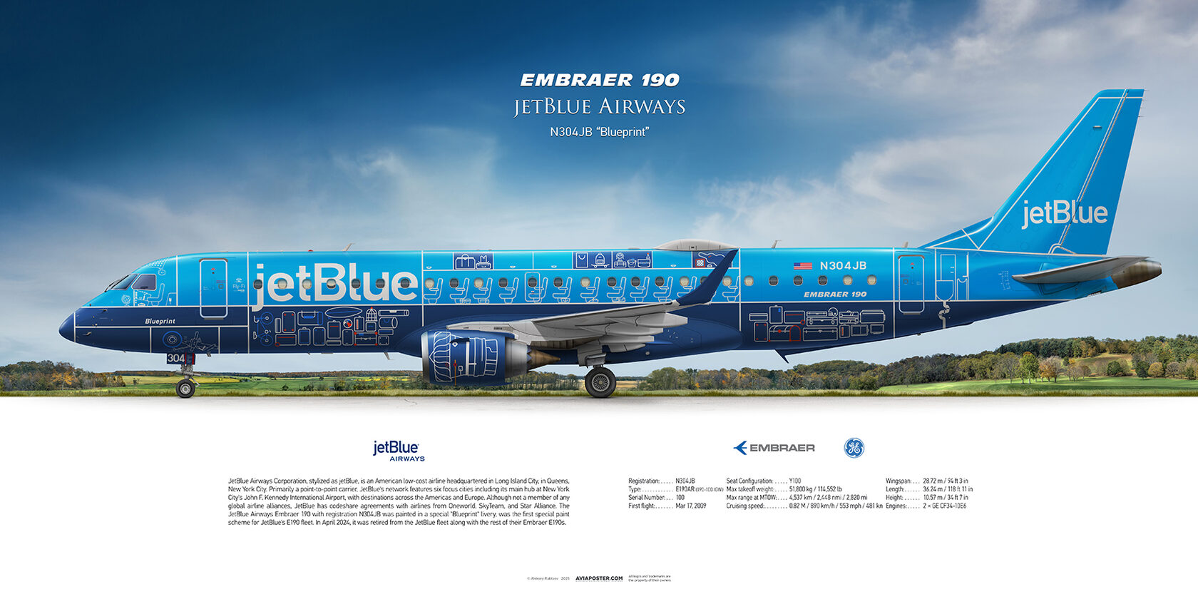 Fine Airliner Profile At Prints | Civil Aviation Posters | Aviaposter