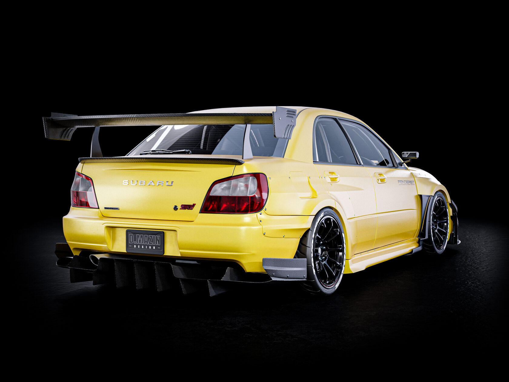 FENDERIST SPEC R Full Set ver 2.0 / WIDE BODY KIT SUBARU IMPREZA WRX ...