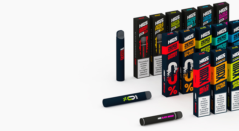 Higs - E-liquids and disposable e-cigarettes