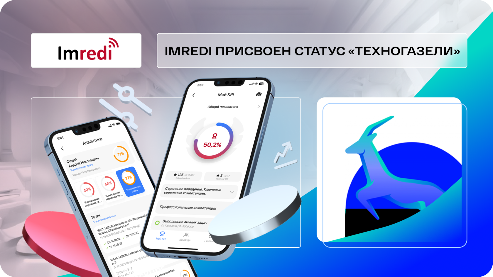 Imredi присвоен статус «техногазели» Федеральной корпорацией по развитию МСП