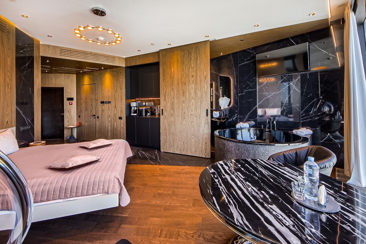Аренда апартаментов Sky Fancy Studio в Москва Сити на сутки или ночь ...