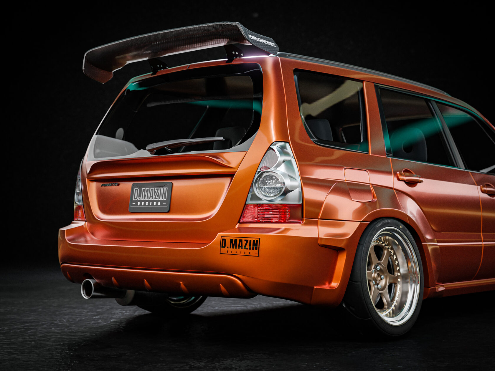 Top Spoiler ver 5 SUBARU FORESTER SG5/9 02-07
