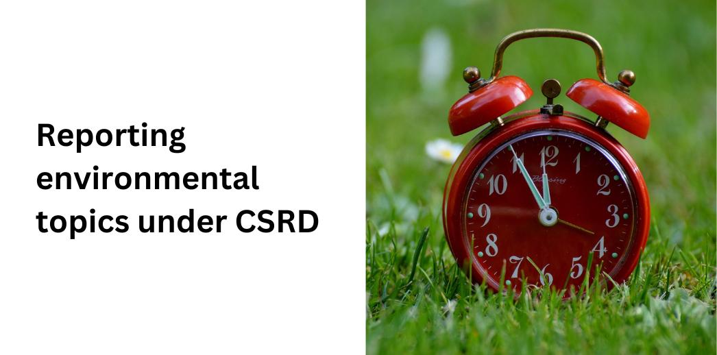 Reporting environmental topics under CSRD