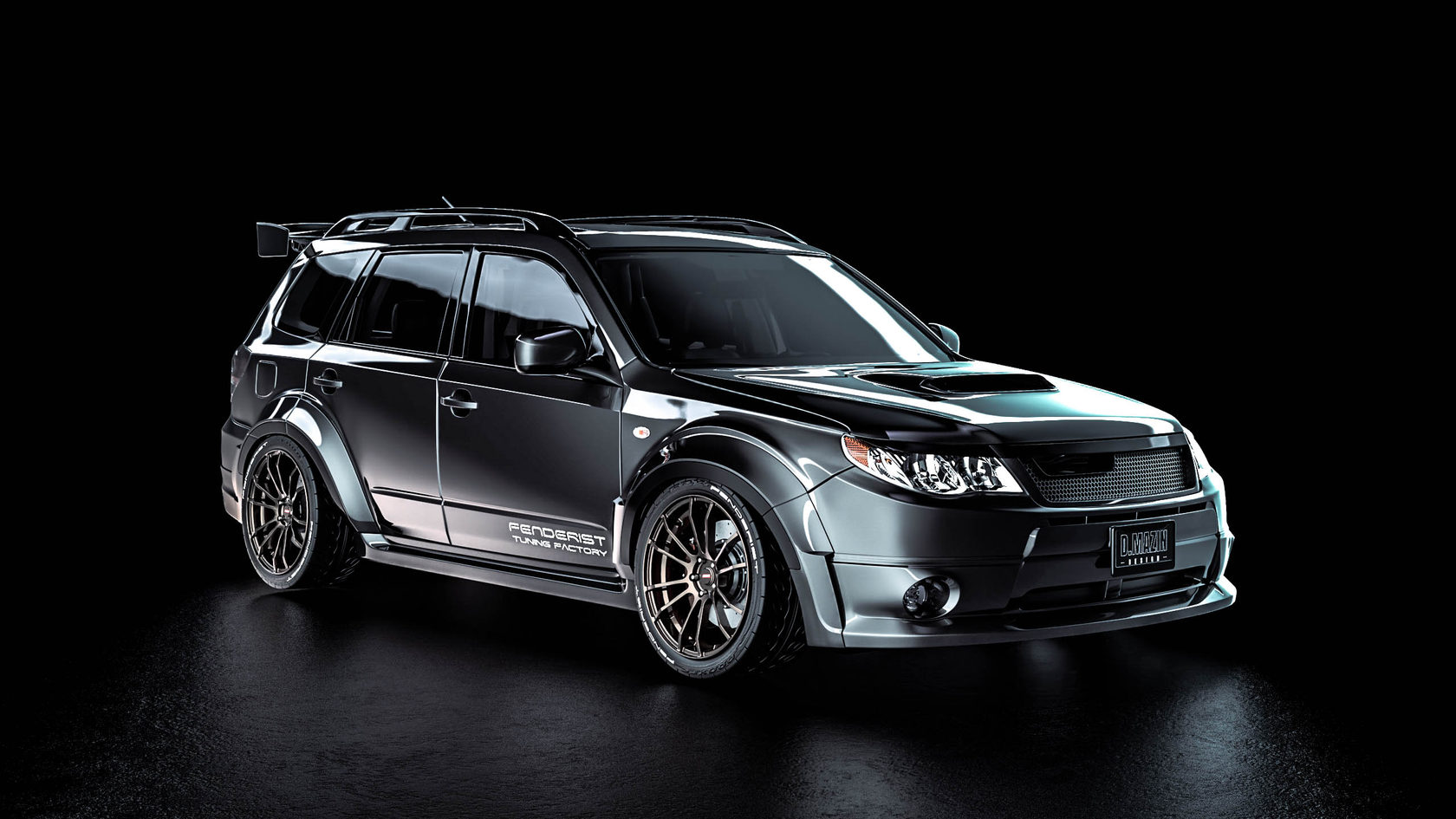 FENDERIST SPEC S Fender Flares Set vs Lips / WIDE BODY KIT SUBARU ...