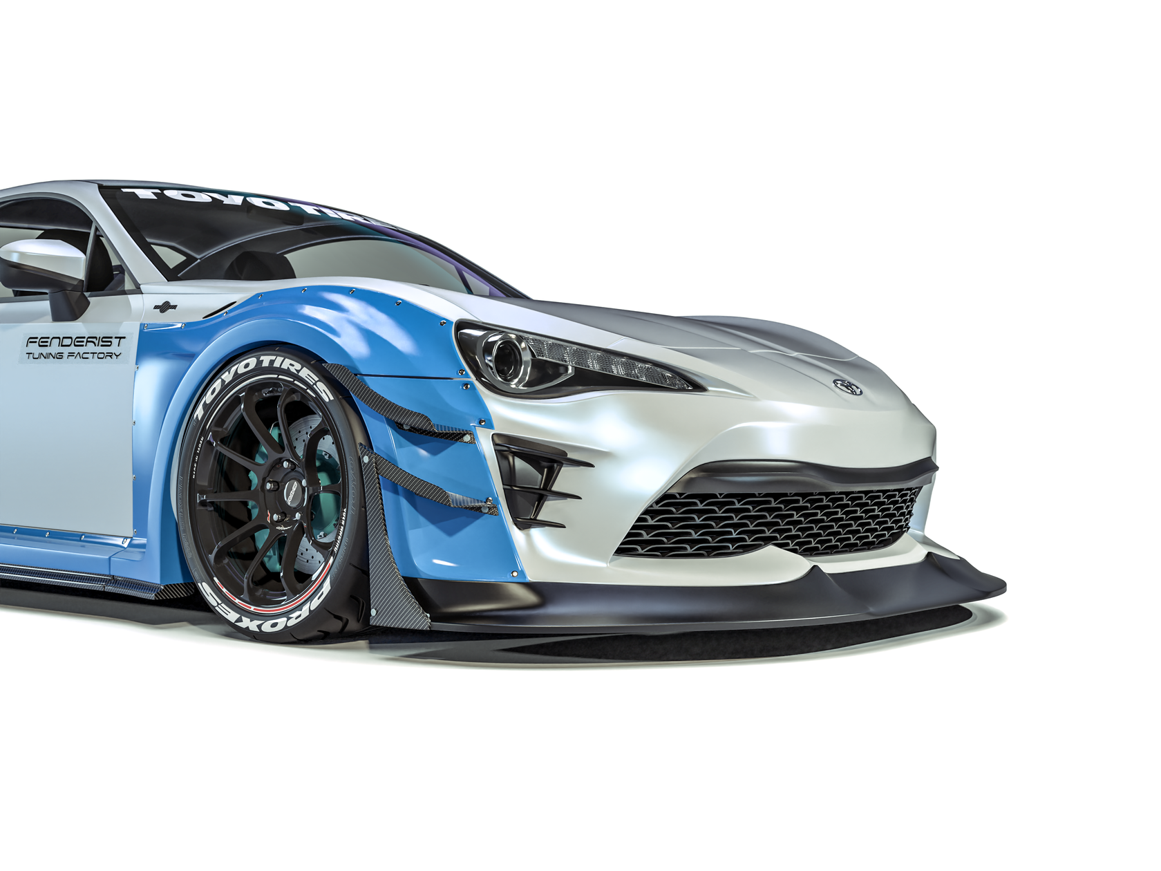 Full FENDERIST SPEC R kit / WIDE BODY KIT TOYOTA GT86 / SCION FRS 2017-2020