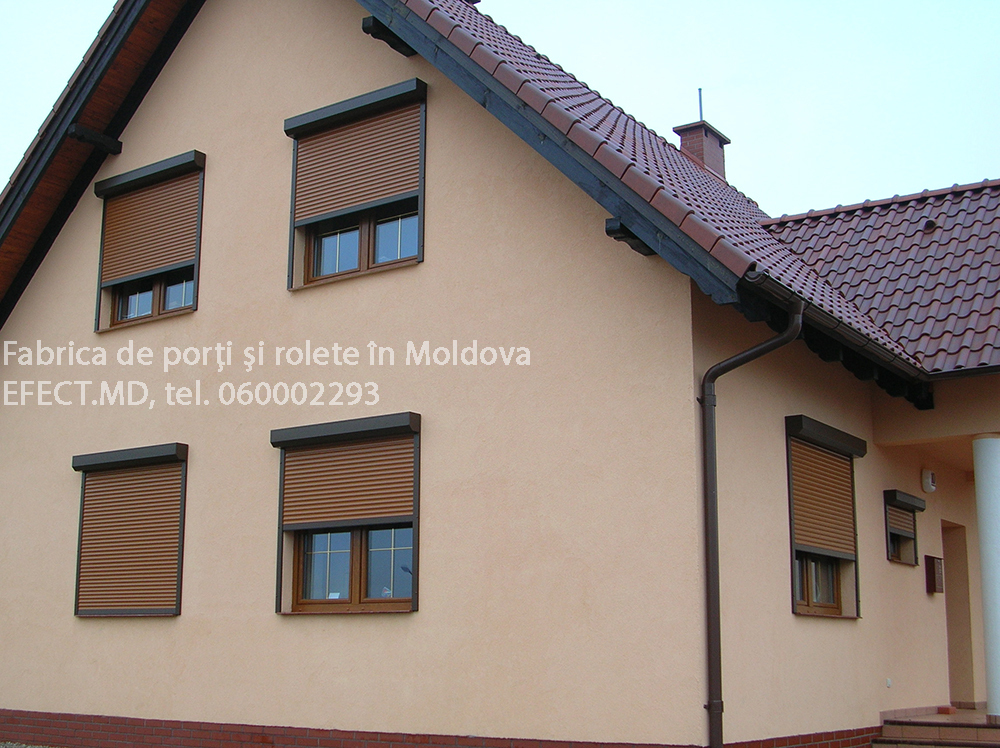 Foto lucrărilor de montare a roletelor de protecție pentru geamuri ...