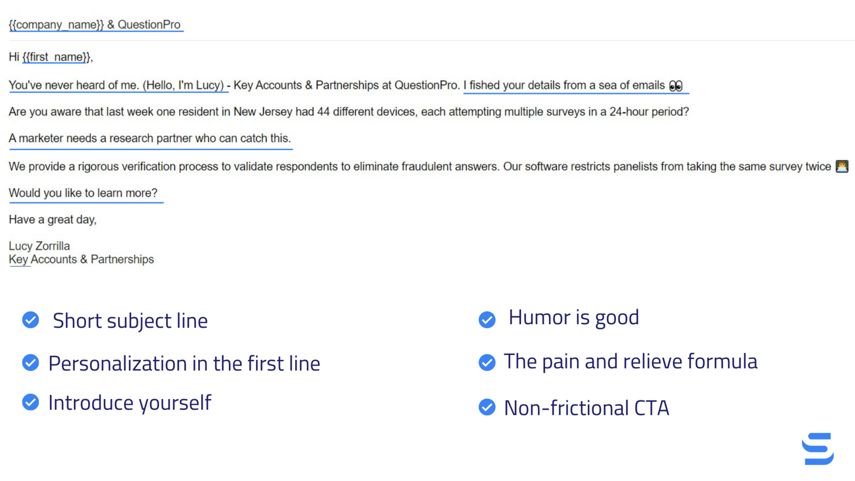 Cold Email Structure