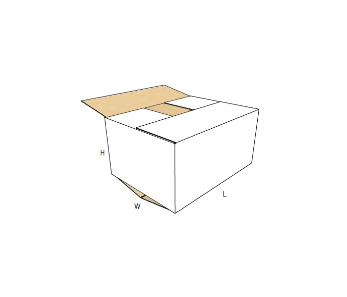 Коробка четырехклапанная FEFCO 0201 со стыкующимися внешними клапанами