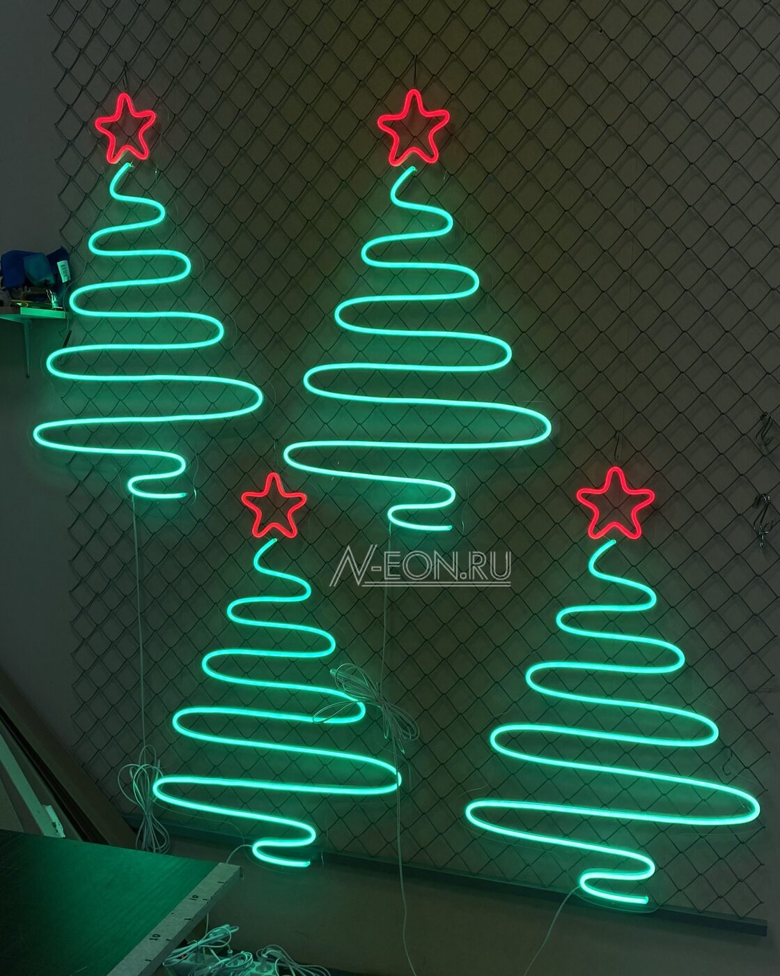 Неоновые вывески на Новый год🌲 Елки, Снеговики, Олени, Подарки