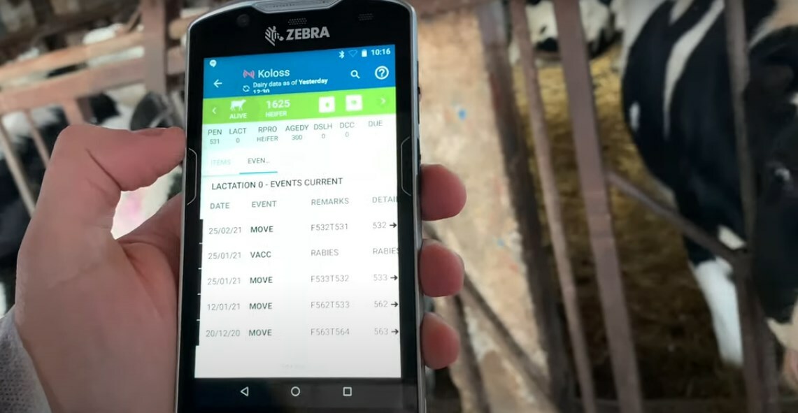 Vas Platform - мобильное приложение от DairyComp 305