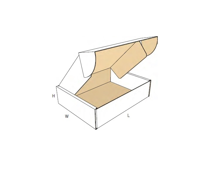 Коробка складная FEFCO 0427 с откидной крышкой и усиленными торцевыми ...