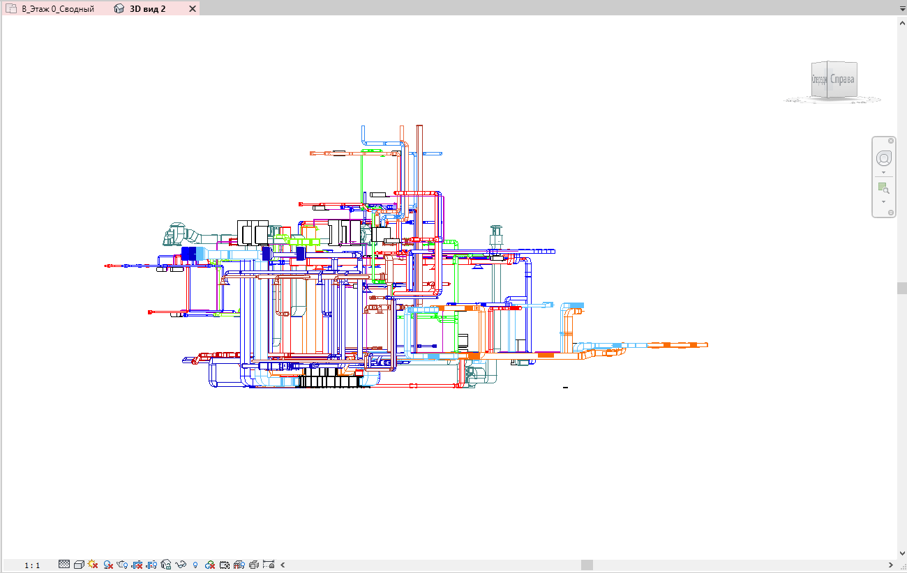 Создание 3D вида Navisworks и экспорт в NWC