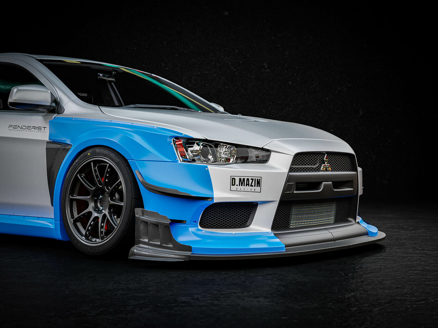 FENDERIST SPEC R Full Set / WIDE BODY KIT MITSUBISHI LANCER EVO X 2008-2015