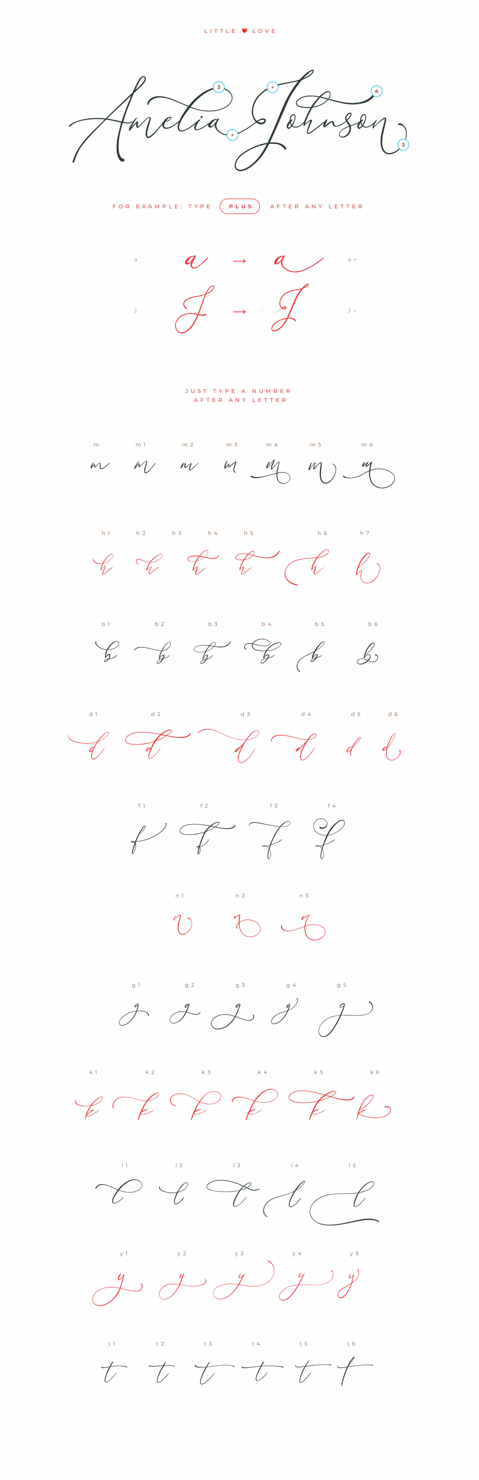 Little Love Font | Script Fonts - Blessed Print