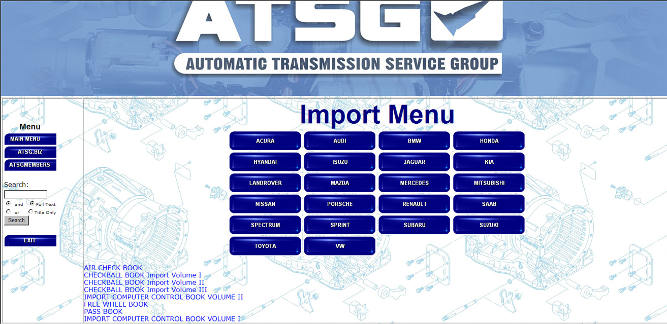 ATSG - программа диагностики и ремонта АКПП (atsg manual online) для ...