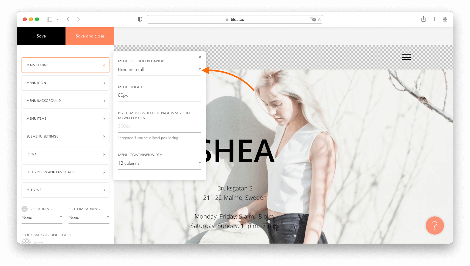 How to Create a Website Navigation Menu │ Tilda Help Center