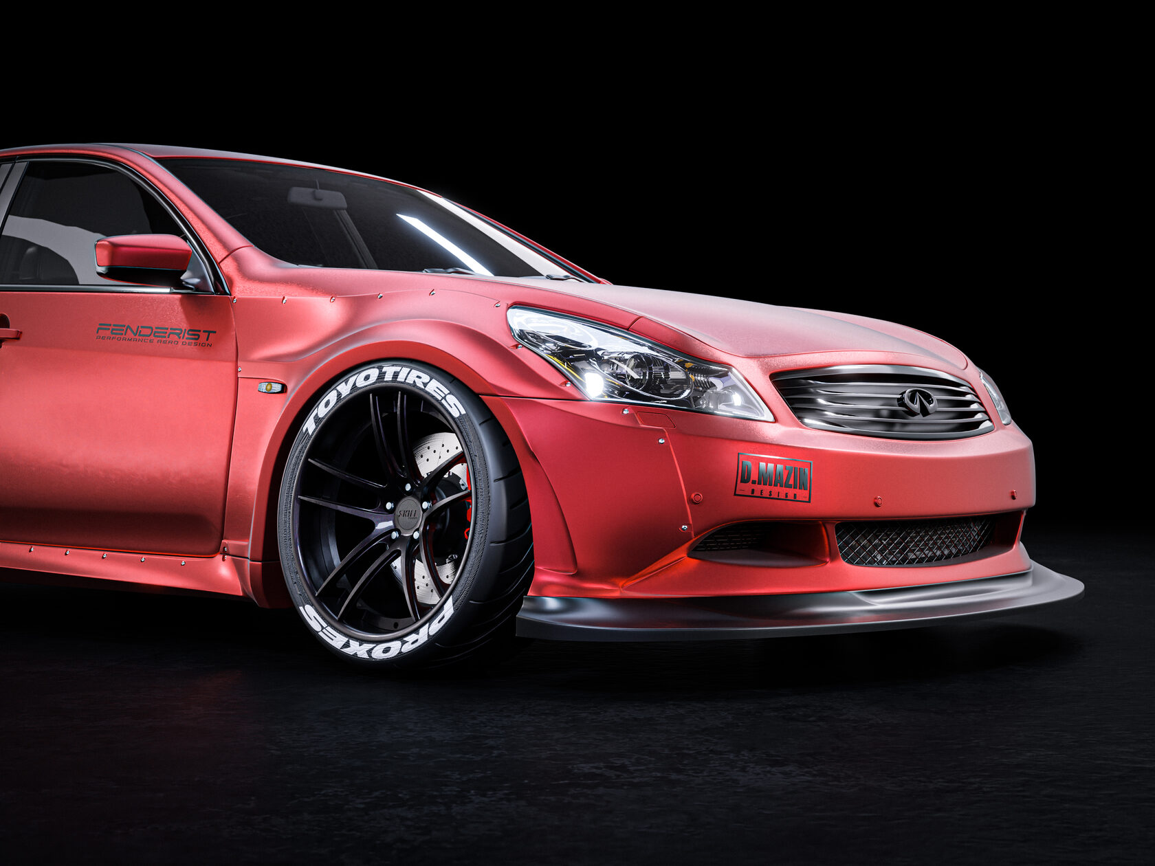 FENDERIST SPEC S Full Set / WIDE BODY KIT INFINITI G37 / NISSAN SKYLINE ...