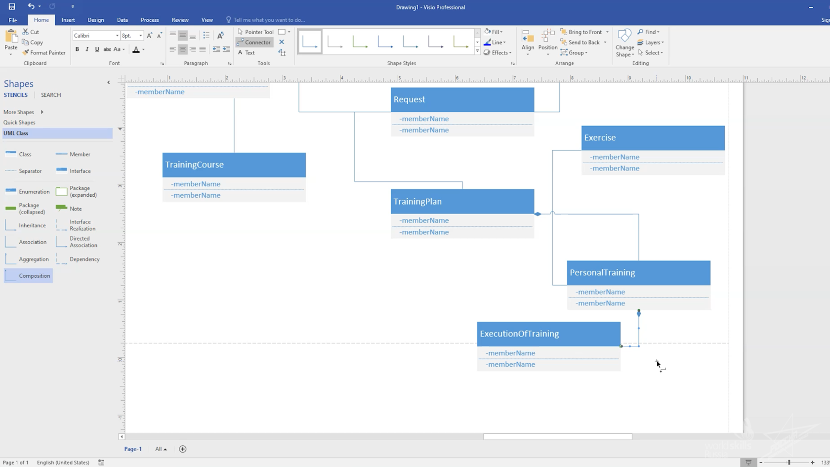 Проектирование диаграммы классов Uml Class Diagram — Национальная сборная Worldskills Россия