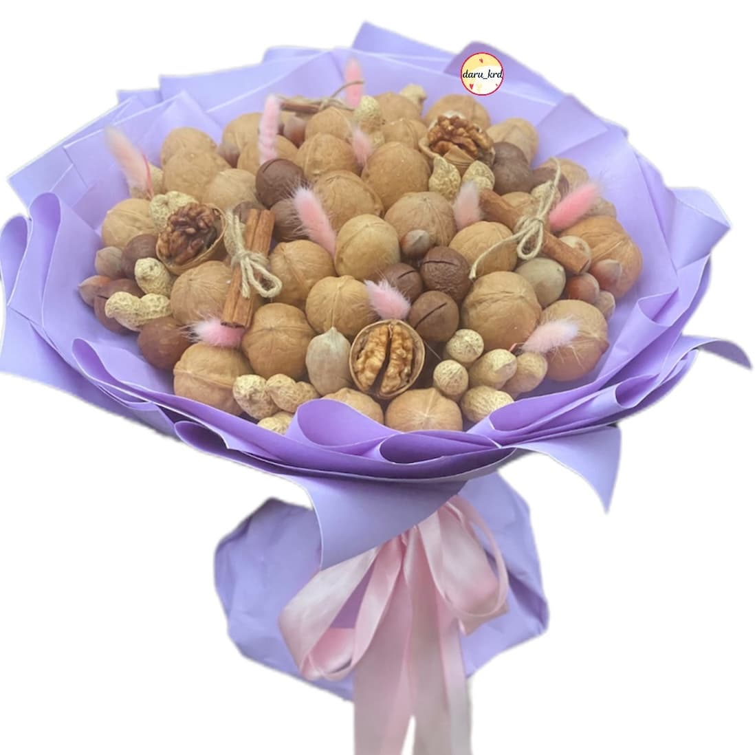 Купить букет из сухофруктов и орехов Ореховый красавчик в Краснодаре