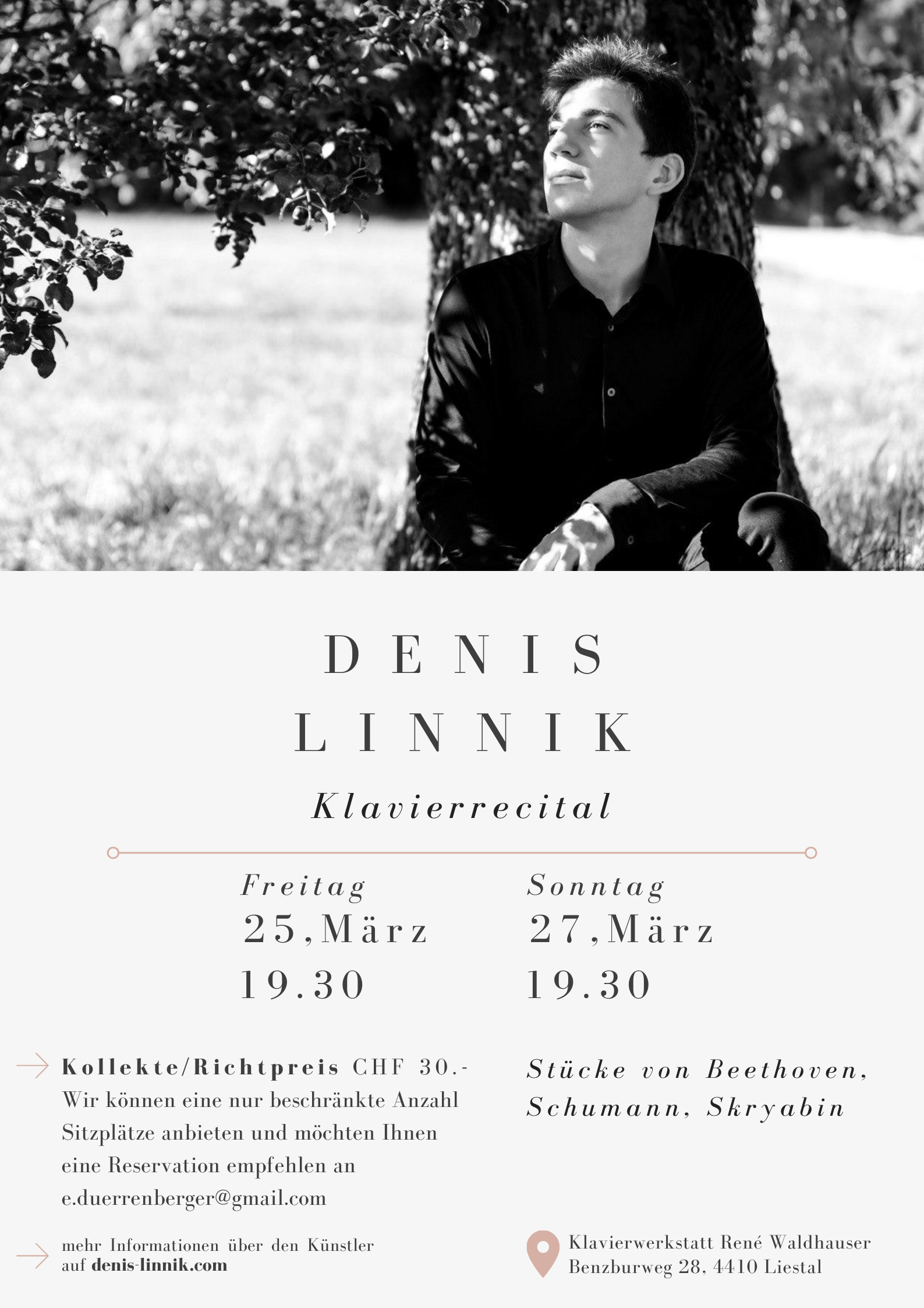 Official page of pianist Denis Linnik