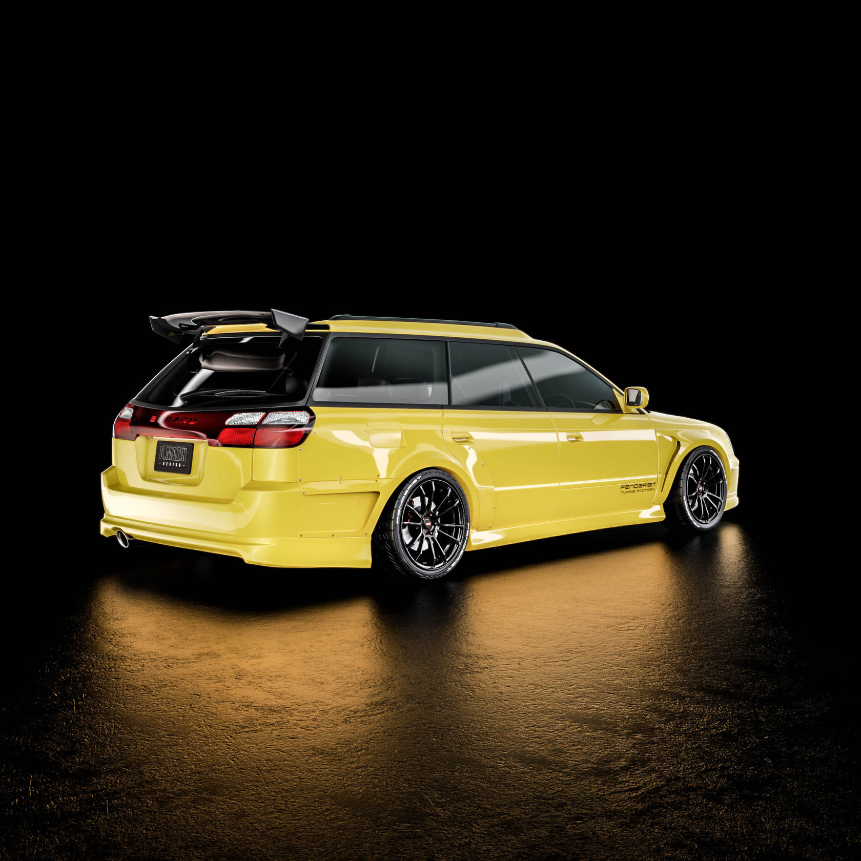FENDERIST SPEC S Fender Flares Set / Wide Body Kit SUBARU Legacy Wagon ...