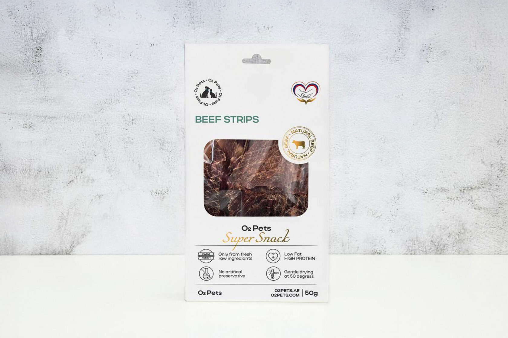 O2Pets Snack Beef Strips