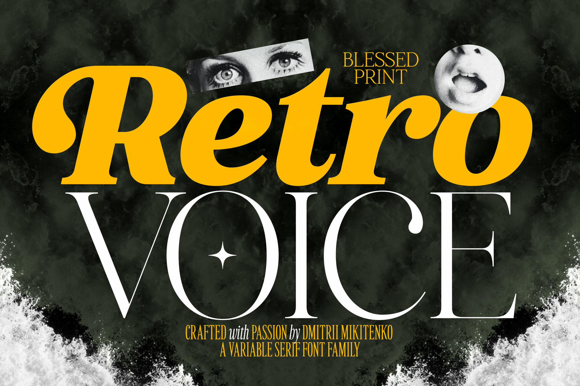 Retro Voice | Variable Serif Font by Blessed Print
