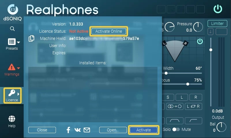 dSONIQ Realphones User's Guide