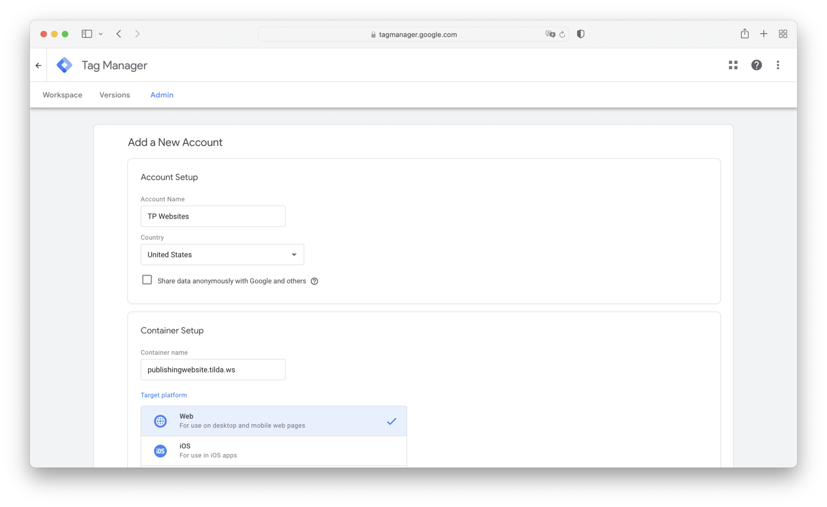 Google Tag Manager │ Tilda Help Center