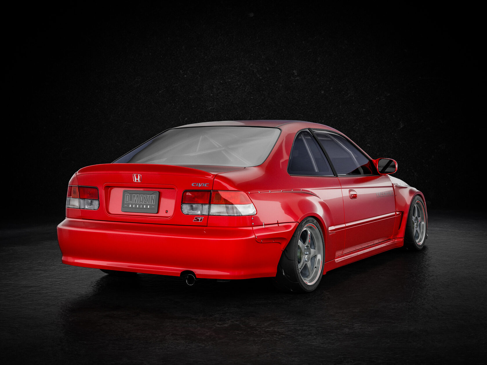 Full FENDERIST SPEC S set / WIDE BODY KIT Honda Civic COUPE 96-98