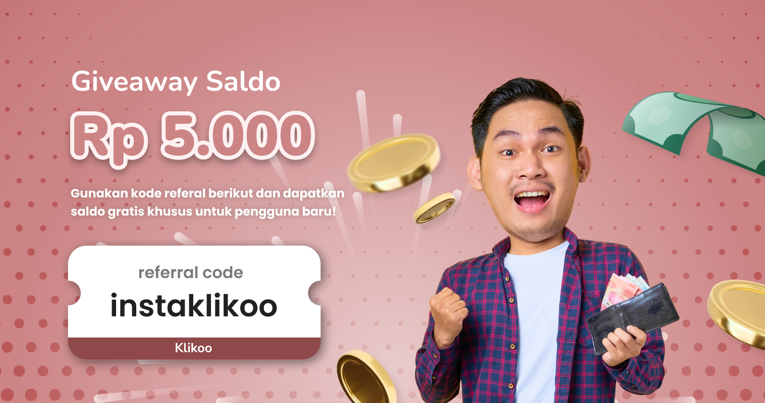 Giveaway Saldo Klikoo — Klikoo Promo
