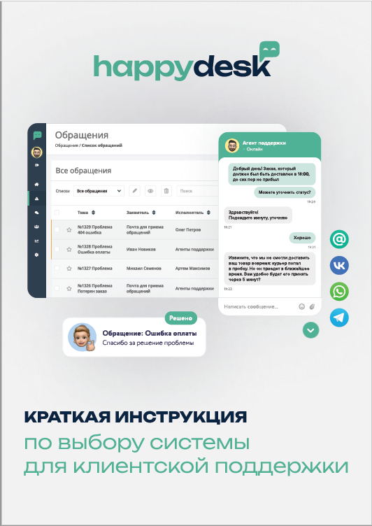 HappyDesk — хелпдеск-система и тикетная система для поддержки клиентов