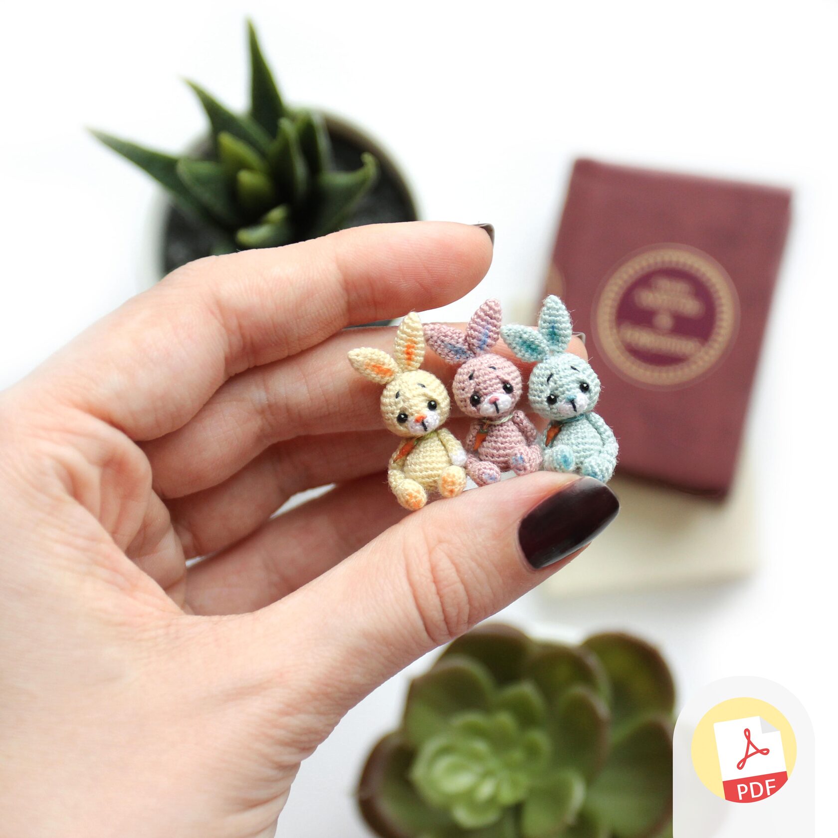 Micro Bunny Crochet Pattern — Mini Amigurumi PDF