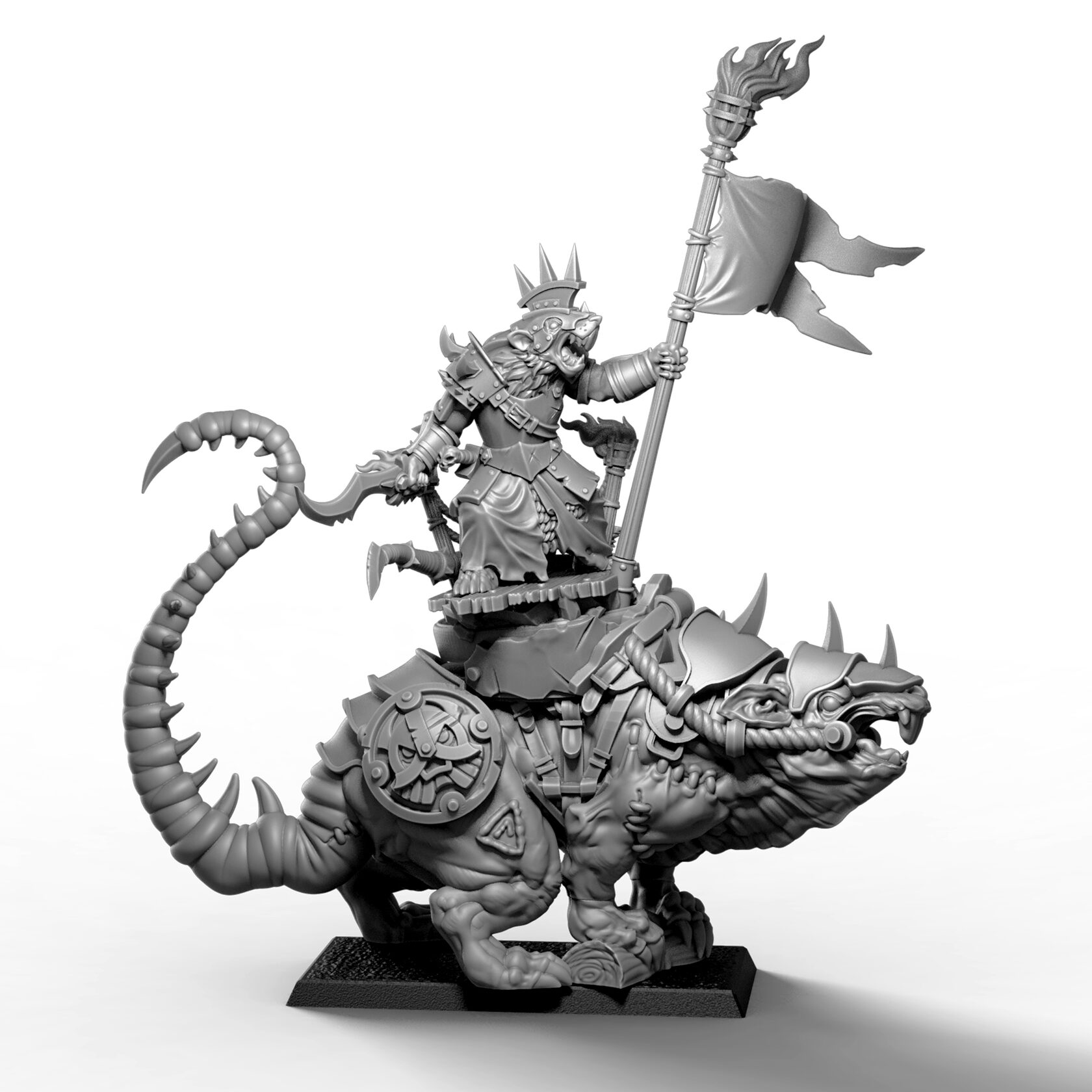 Rat Warlord on a Bullrat