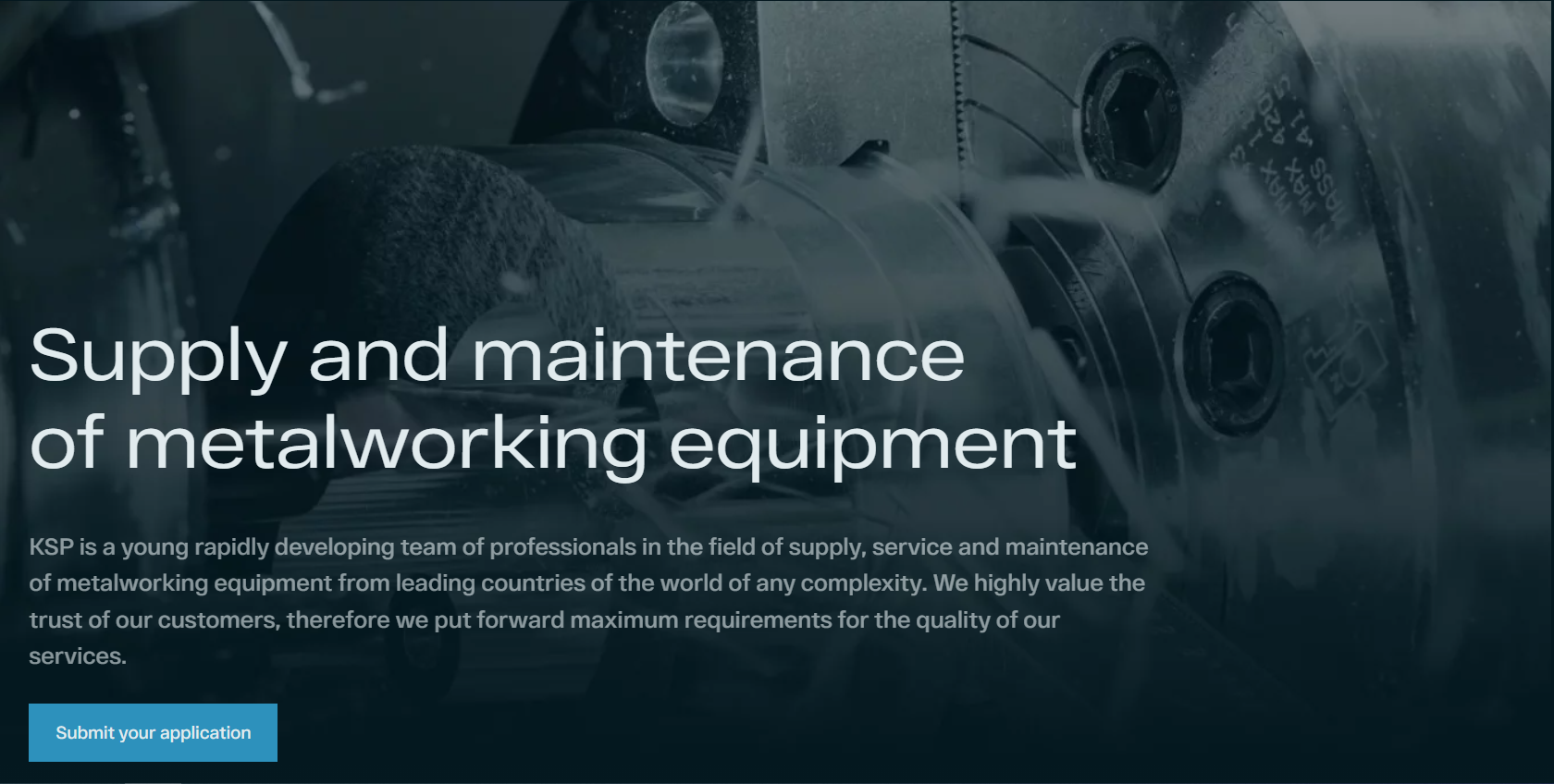 KSP - supply and maintenance of metalworking equipment
