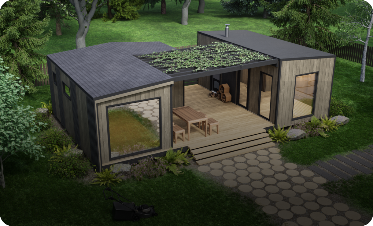 Строительство модульных домов и бань по единым стандартам Woodnext