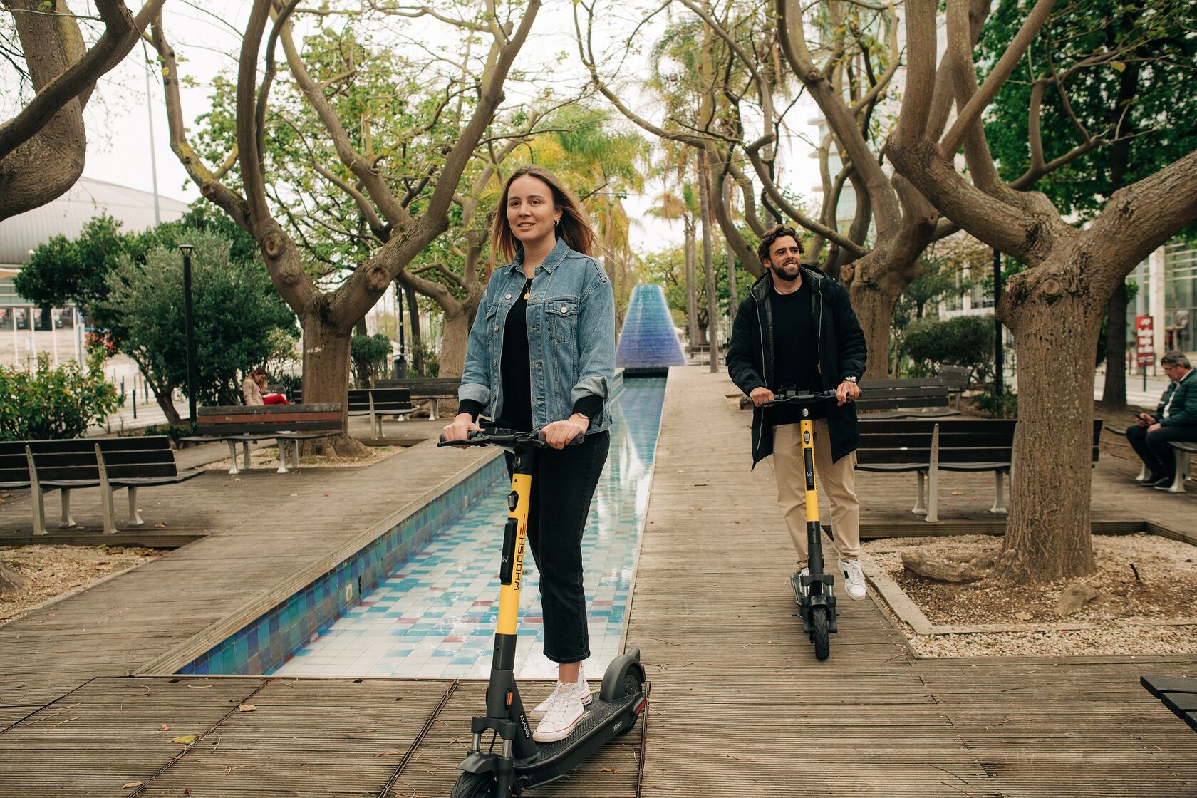 Two scooters for two people