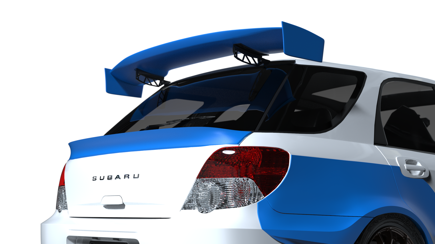 Mid Spoiler SUBARU IMPREZA WAGON 00-07