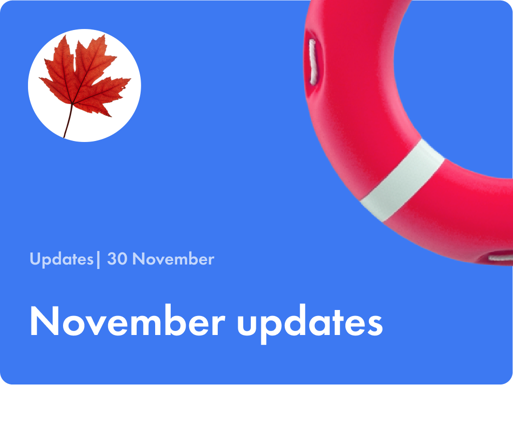 November 2023 updates