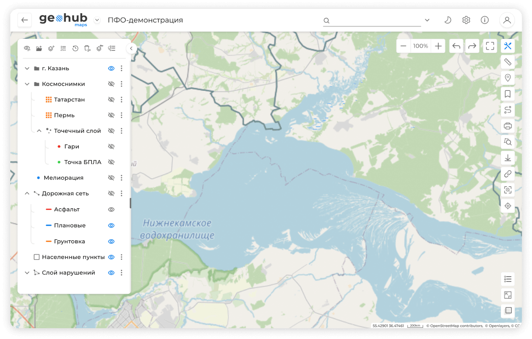 Geohub — Современная веб-ГИС для ваших задач