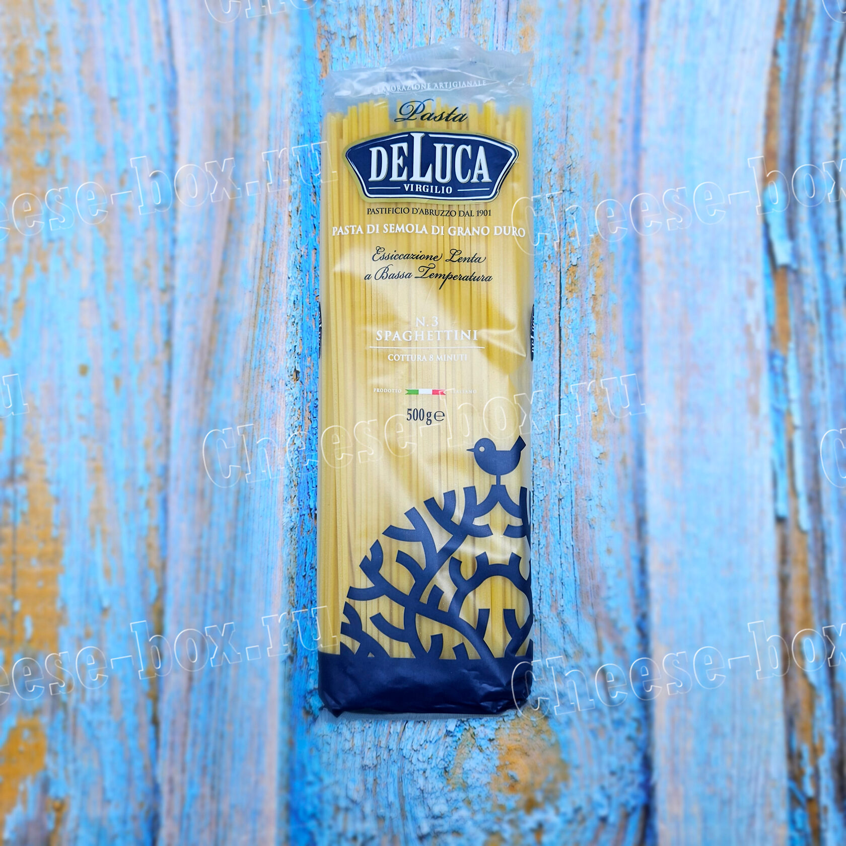 Спагеттини из твёрдых сортов пшеницы (Pasta Deluca spaghettini №3 ...