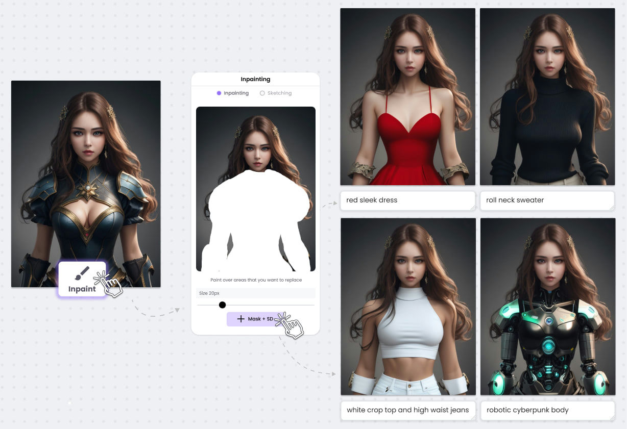 Edit concepts and images