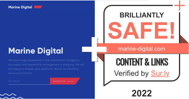 Marine-Digital Awarded for Safety