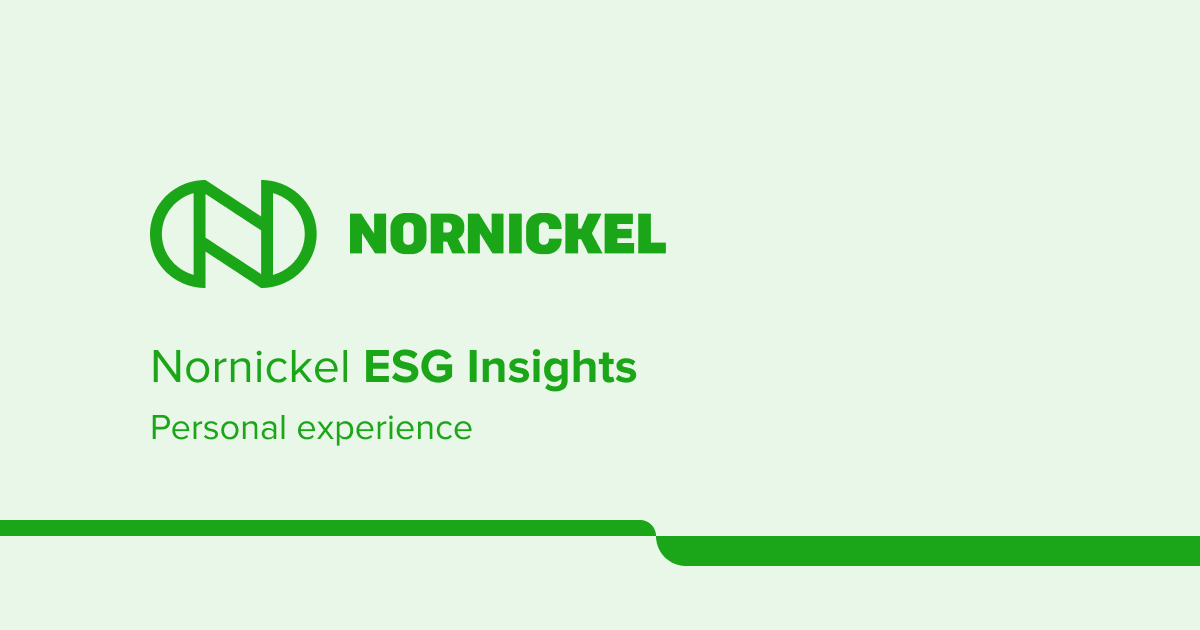 Nornickel employees on ESG projects