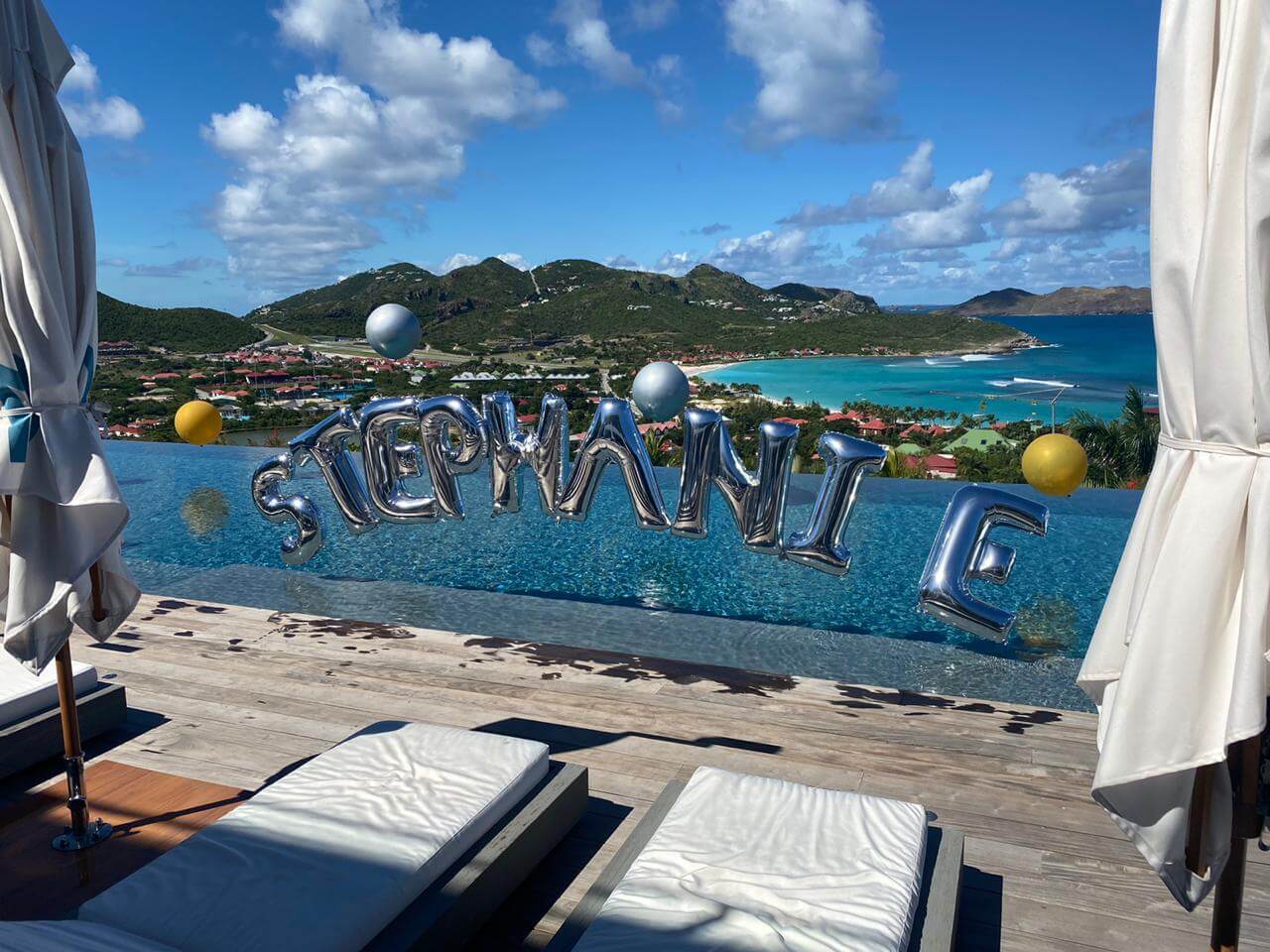 Jacob + Stephanie balloon pool installation | Happy Days Gallery